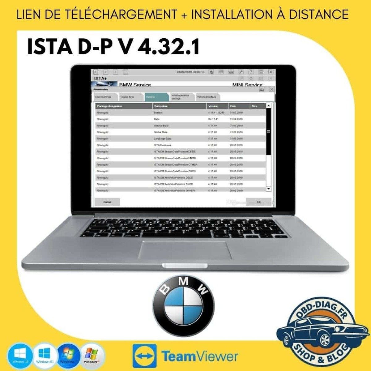 🇫🇷 ISTA D+P 4.39 (Rheingold) - Logiciel Diagnostique BMW En Français ...